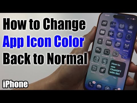 How to Change App Icon Color Back to Normal on iPhone iOS 26 - YouTube