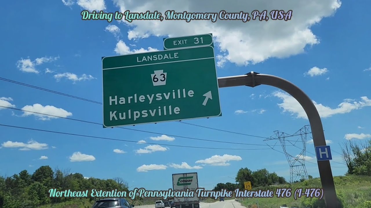 Driving to Lansdale, Montgomery County, PA, USA. Music by Kapka and ...