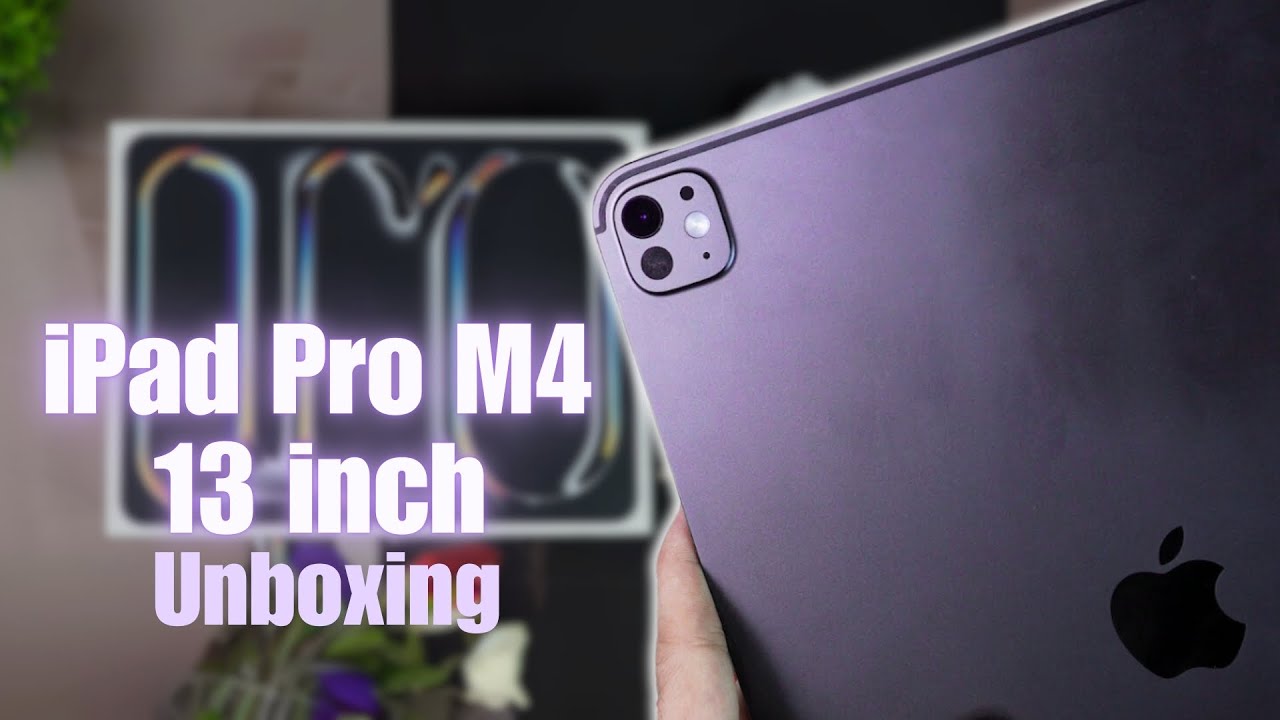 iPad Pro M4 13 inch Unboxing, Camera, Gaming test - YouTube