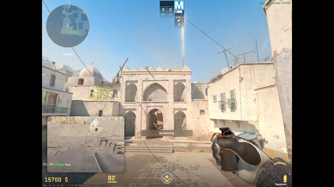 Dust 2 T side B site | Two smokes from spawn, fake or rush! - YouTube