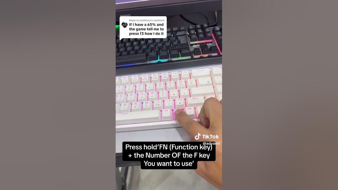 Here's how to press your Function Keys on 65% Keyboard! 🔧⚡ - YouTube