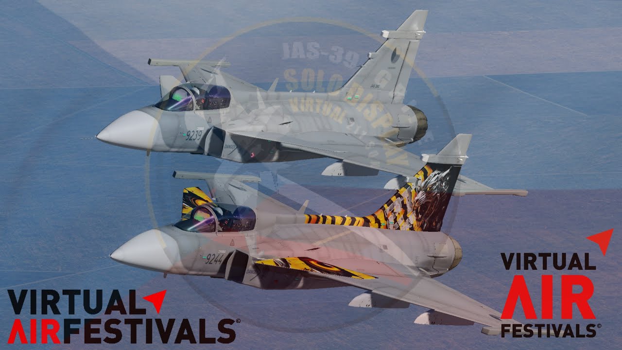 Virtual JAS-39 Gripen Display Team//VIAF2023//DUO Display - YouTube