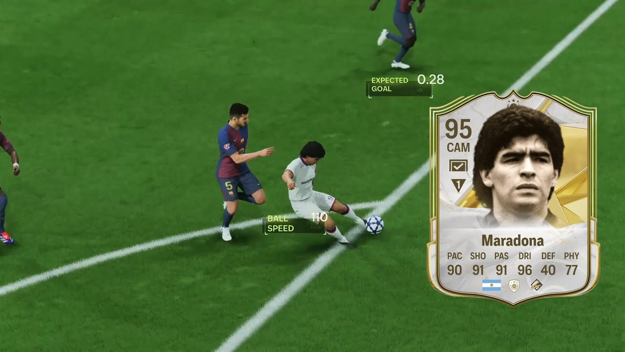 Diego Maradona's Legendary Left Foot – Unstoppable Strike - YouTube