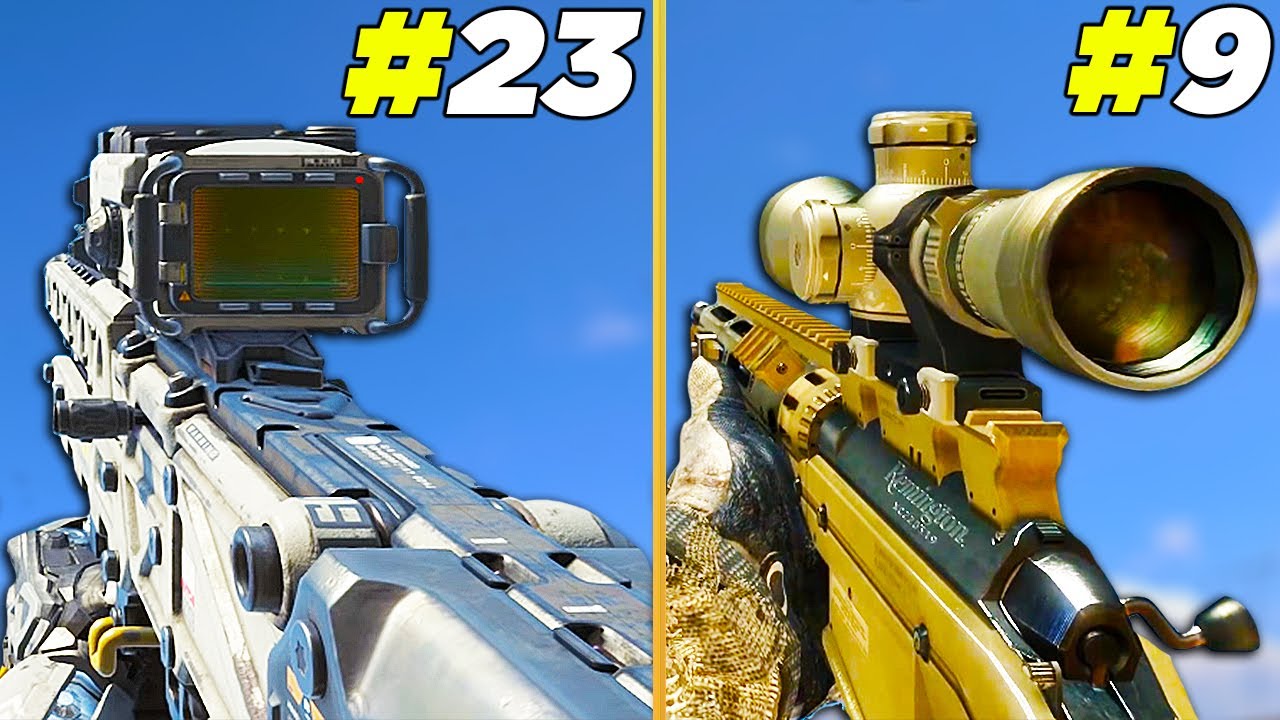 Ranking Every SNIPER RIFLE in COD History (Worst to Best) PART 3 - YouTube