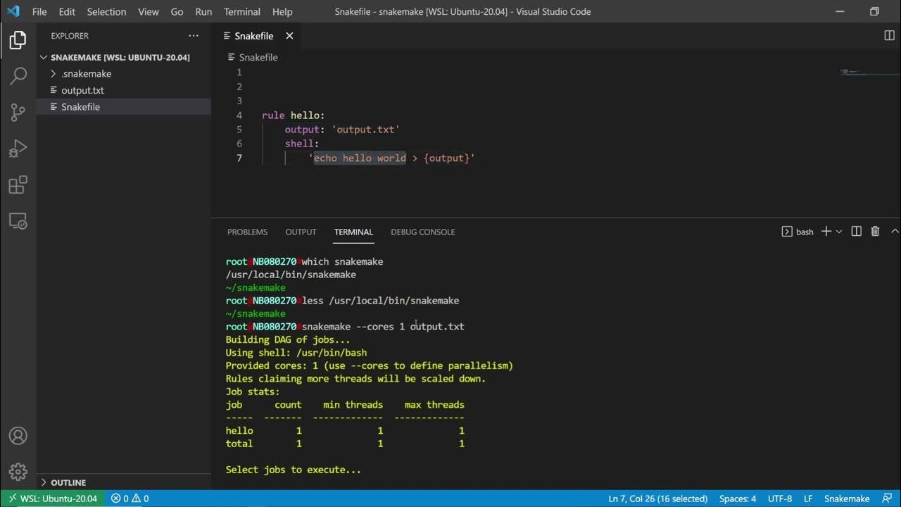 Snakemake #1 Writing your first Snakefile - YouTube
