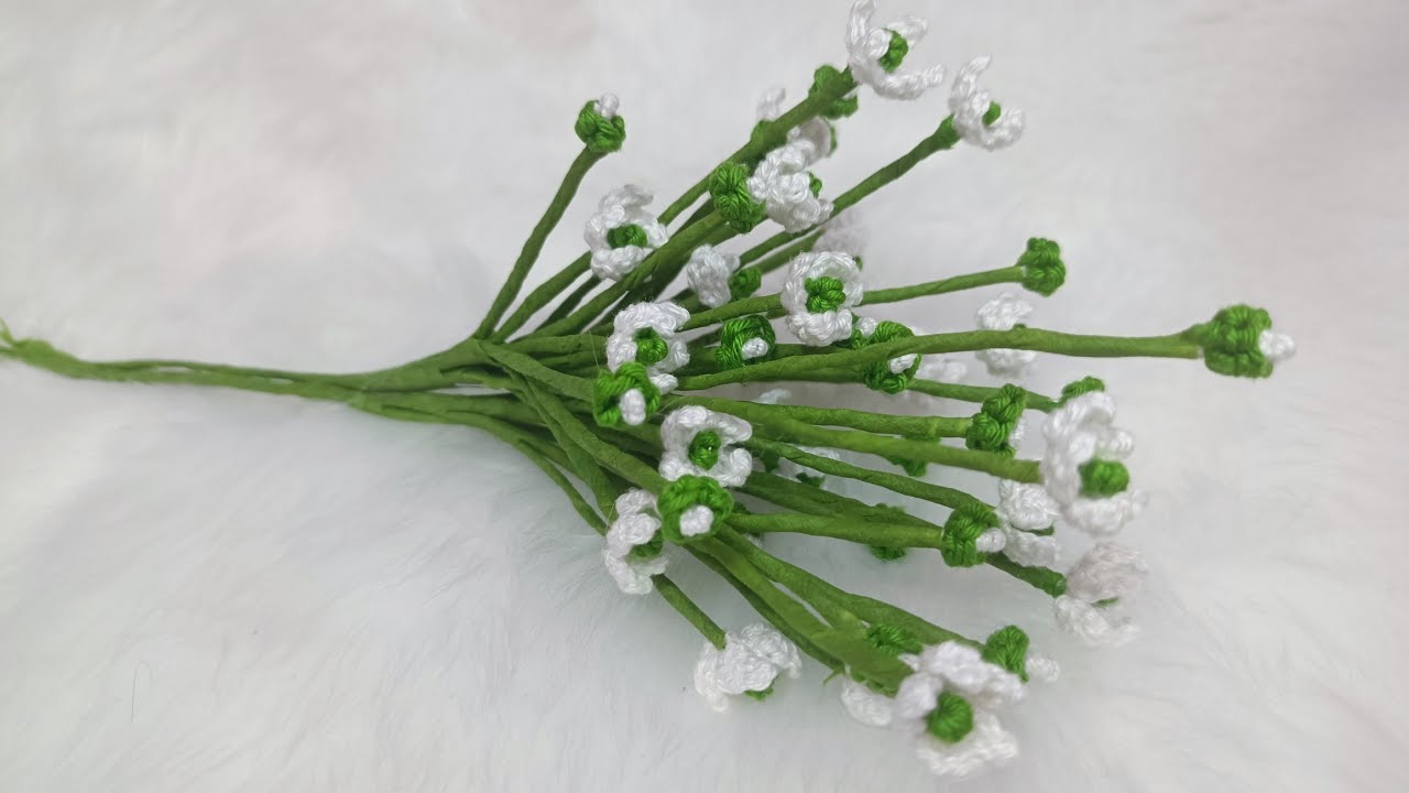 crochet baby's breath flower #yarn_and_hook #diy #flowers #handmade ...