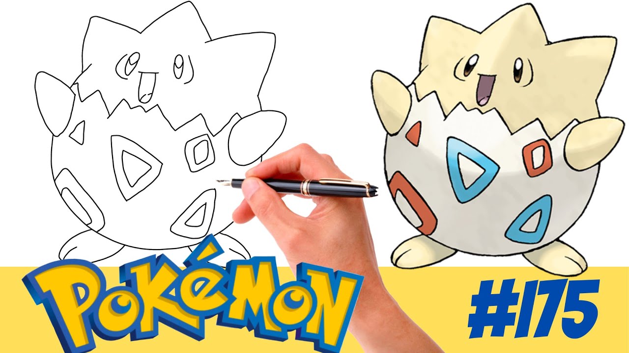 Cómo dibujar TOGEPI POKEMON #175 | FÁCIL | Generación 2 - YouTube