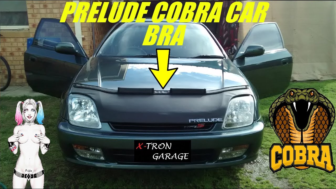Honda Prelude Cobra Car Bonnet Mask Hood bra - YouTube