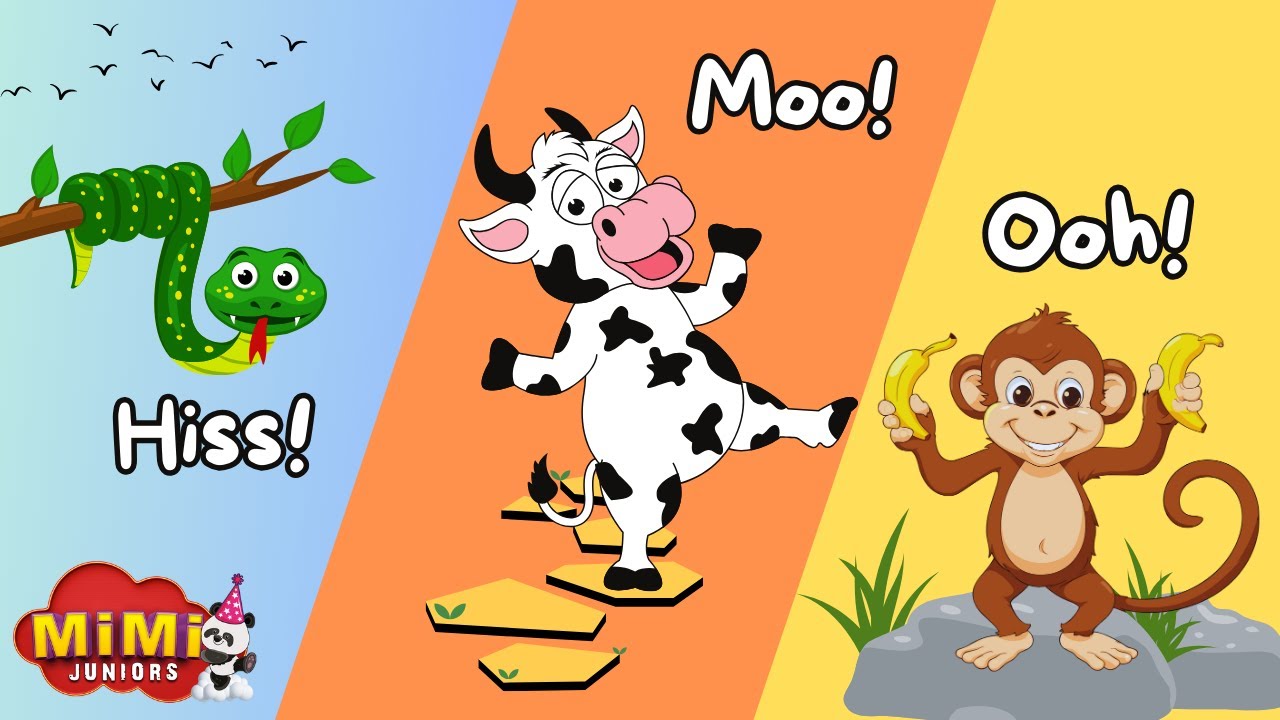 Animal Sounds Song | Learn Animal Sounds | Nursery Rhymes | Songs for ...