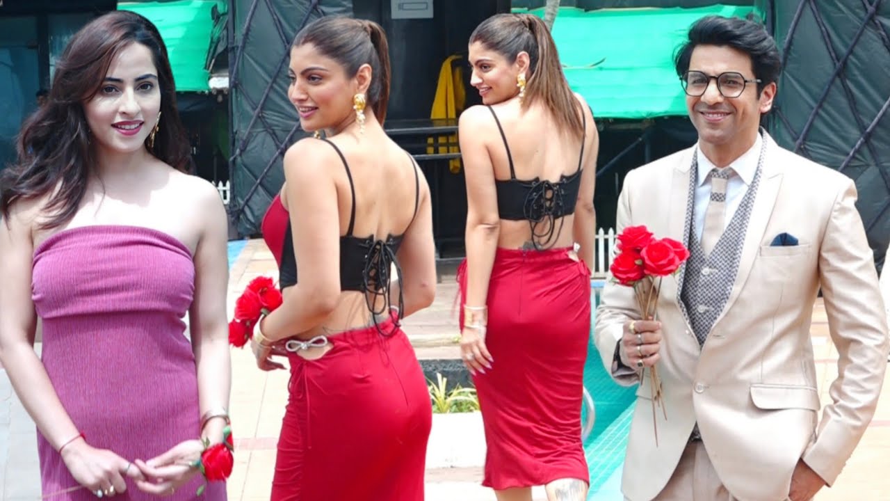 Akanksha Puri,Niyati Fatnani And Neel Samarth Promoting Their Web Series 'Rose Garden' | Hunga ...