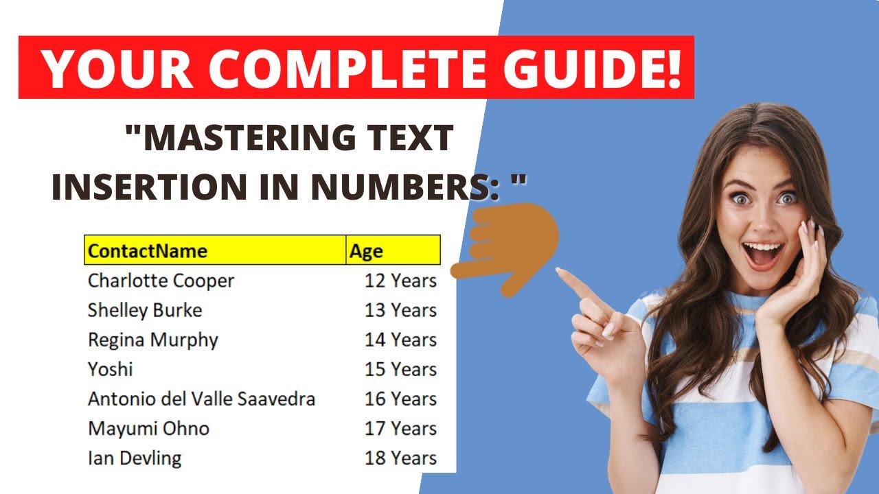 Combine Text And Number In Excel Formula Exceltips Exceltricks 8065
