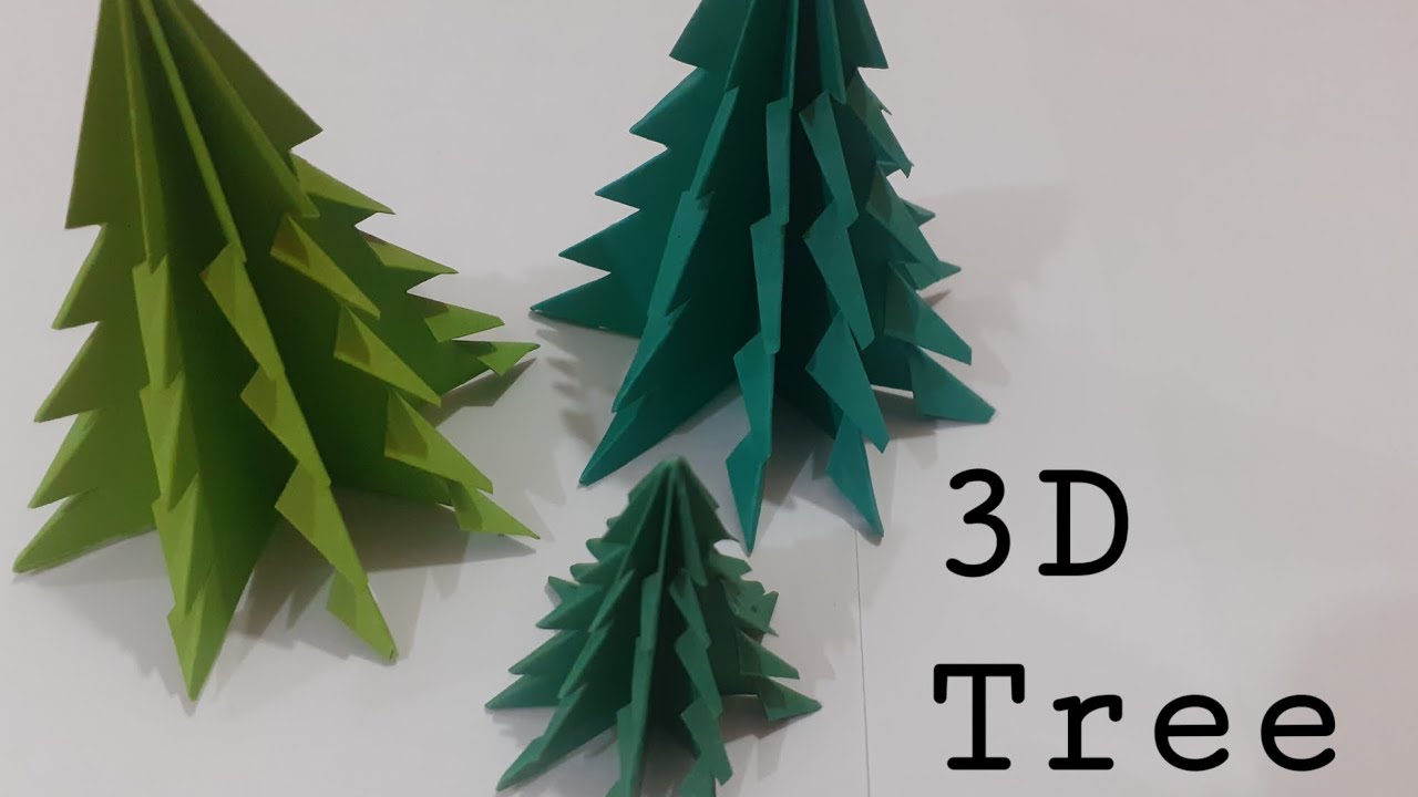 3D paper tree🌲 || how to make paper tree🌲#fypシ #easy #viral #yt#trees # ...
