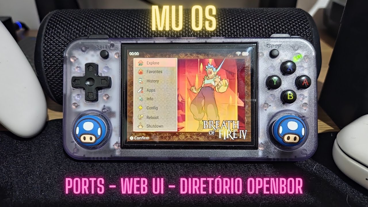 RG35XX H - muOS - Ports - Web UI - Diretório Openbor - YouTube