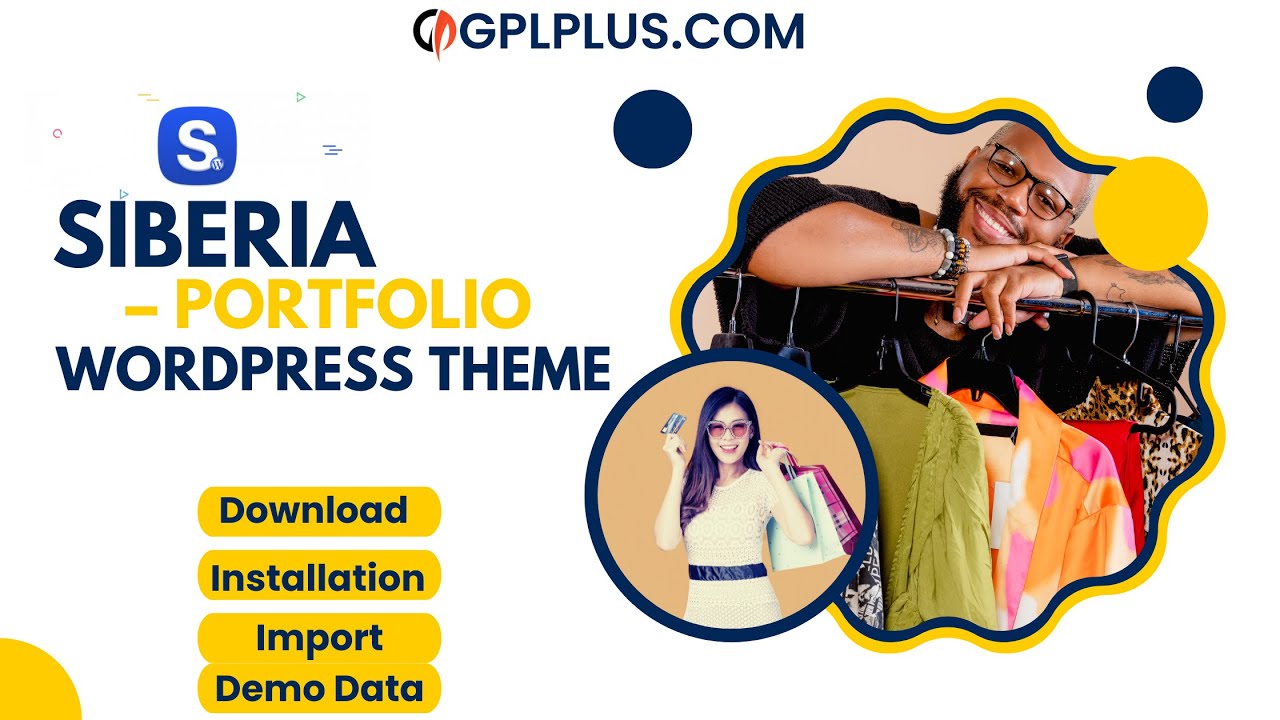 Siberia – Portfolio WordPress Theme Download, Installation and Import Demo Data - YouTube