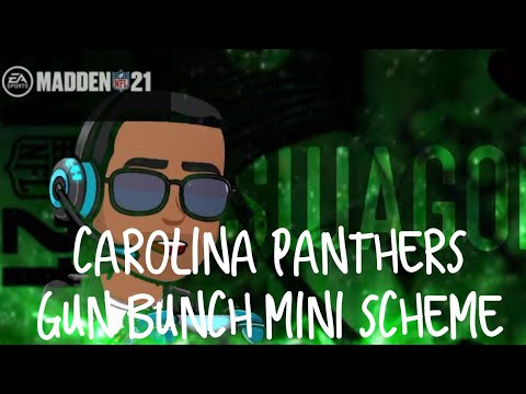 Madden NFL 21 Carolina Panthers Gun Bunch Hb Strong Mini Scheme - YouTube
