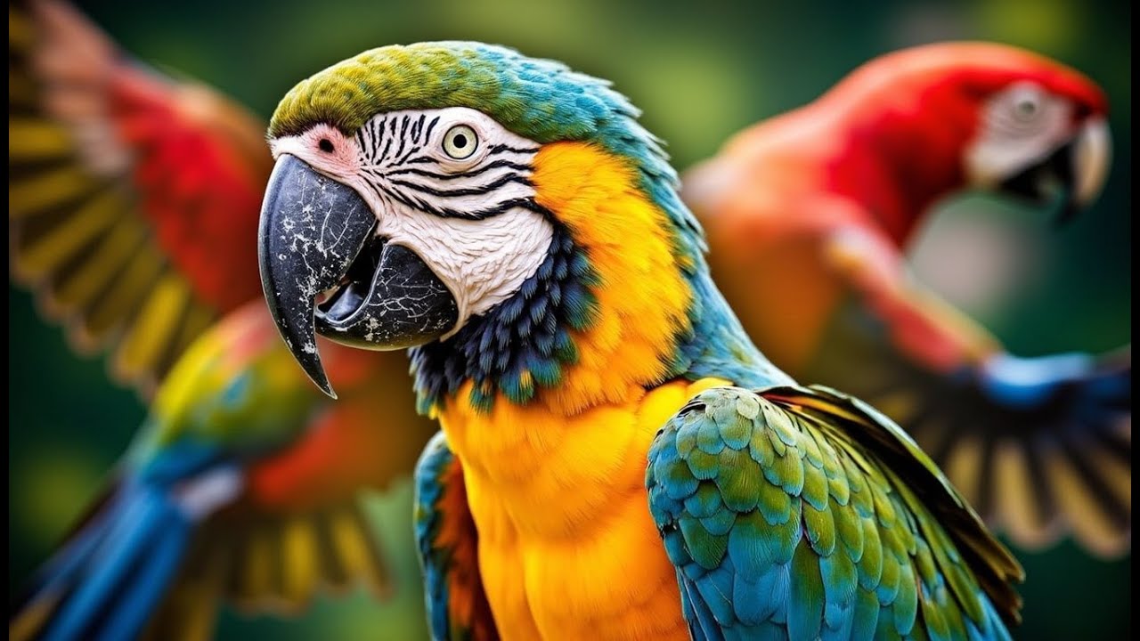 When Nature Gets Creative: The Beauty and Risk of Rare Macaw Mutations - YouTube