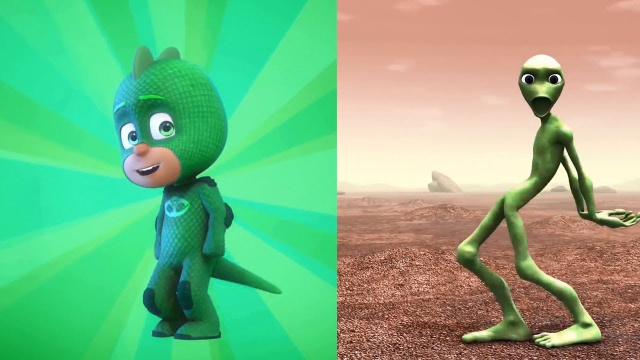 Wrong Colors PJ Masks Alien Dance Dame tu Cosita Dance Funny Learn ...