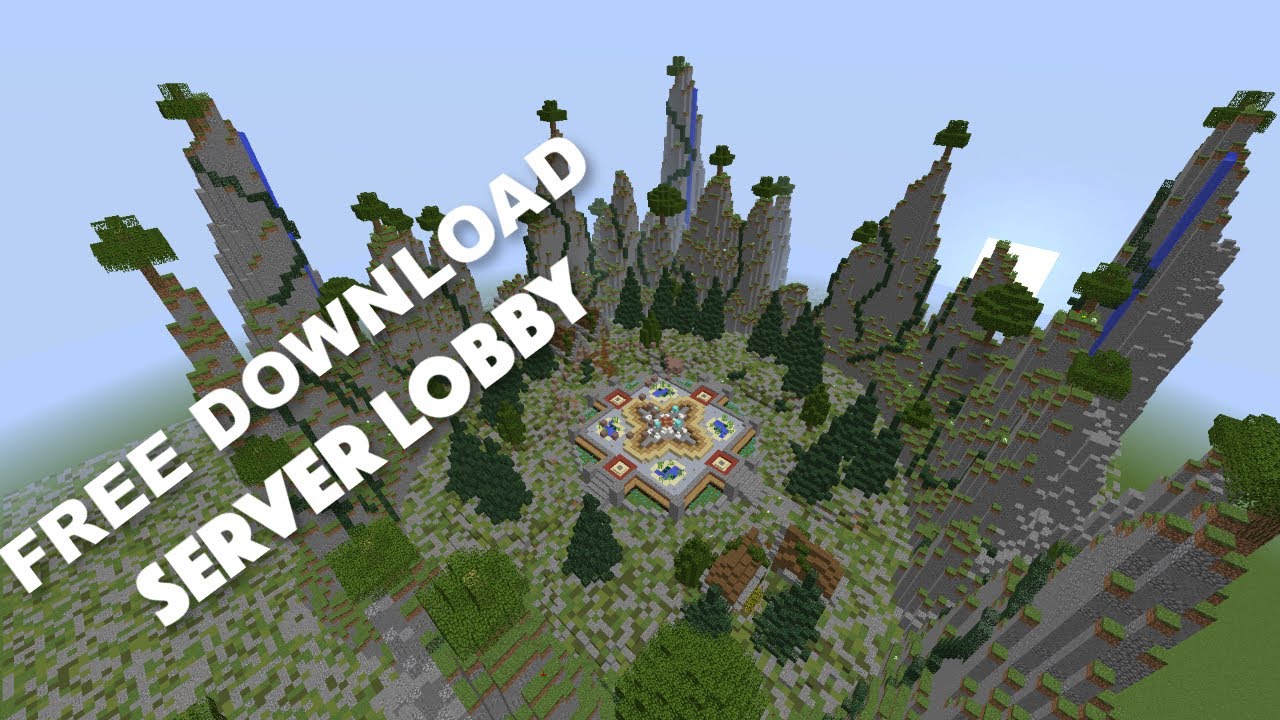 Minecraft Map: Lobby/Hub [Free Download] + Speed Build - YouTube
