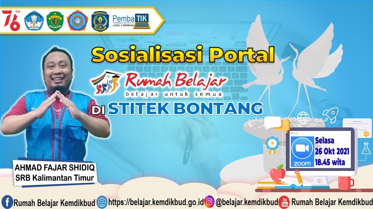 Sosialisasi Rumah Belajar di STITEK Bontang - YouTube