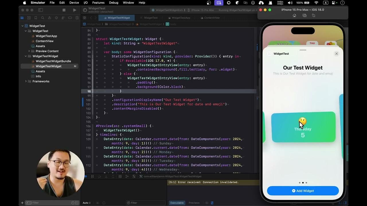 IOS WidgetKit Tutorials 6 Widget families configurationDisplay and description - YouTube