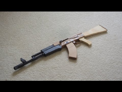 Cardboard AK-74 - YouTube