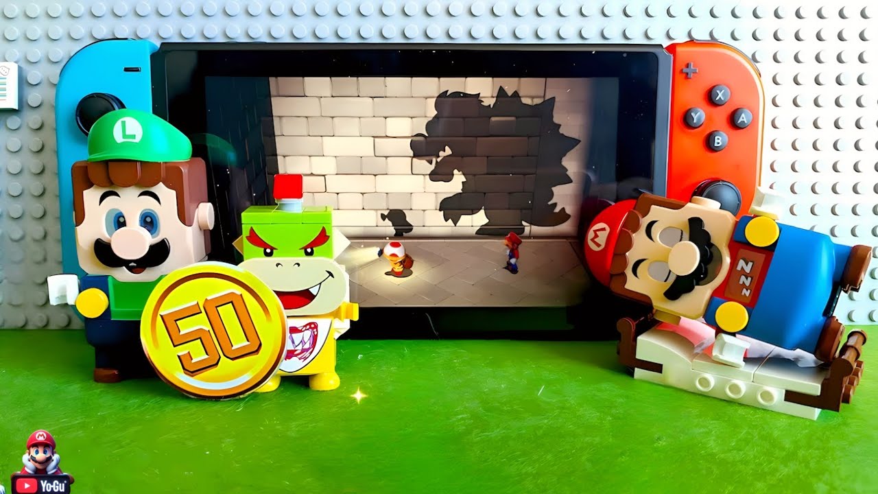 Lego Mario needs help! Bowser uses magic to transform into Mario ...