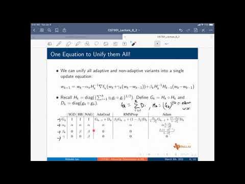 Optimization in Machine Learning: Lecture 6.2 (SGD for Deep Learning ...