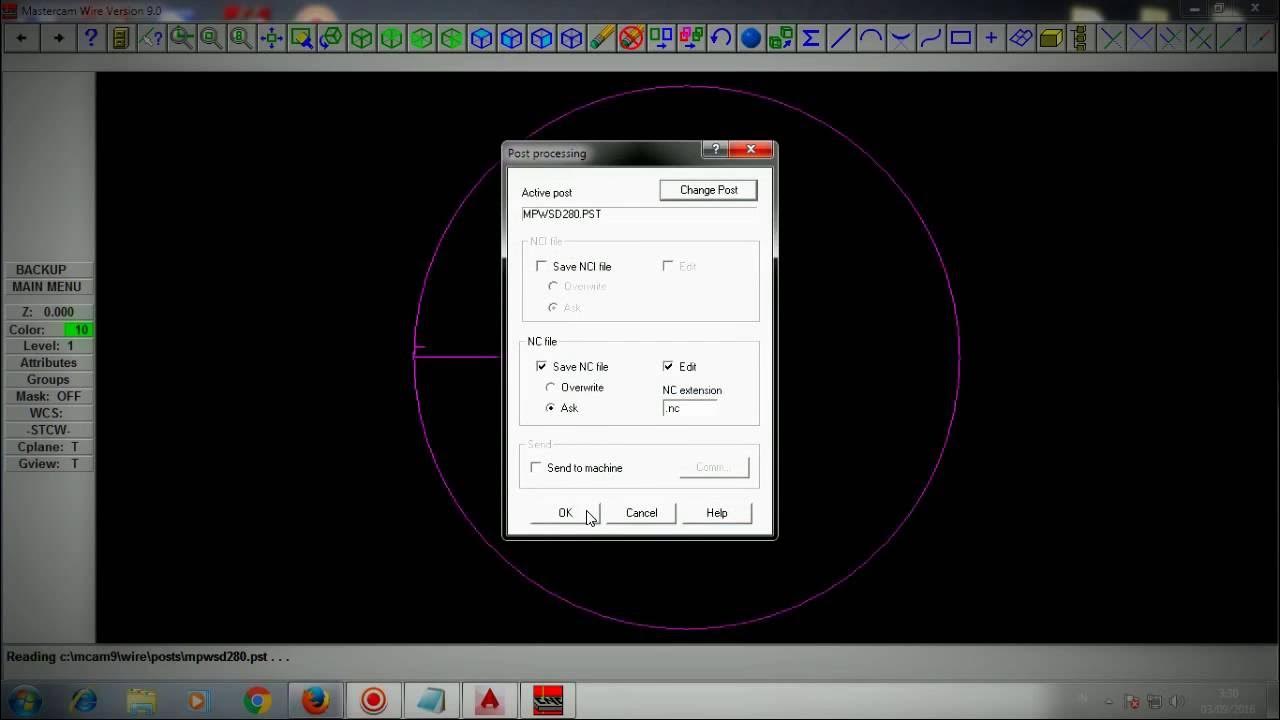 TUTORIAL CARA MENGGUNAKAN MASTERCAM CNC DESIGN MESIN WIRECUT - YouTube