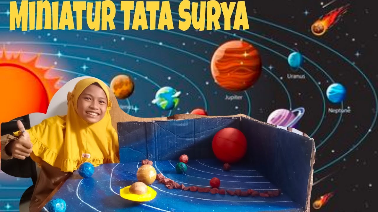 Cara Membuat Miniatur Tata Surya | How To Make A 3D Solar System ...