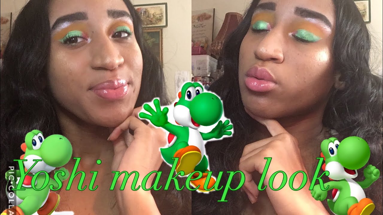 Yoshi inspired make up look - YouTube