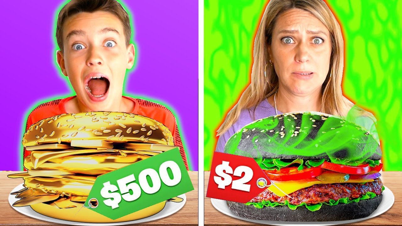 COMIDA CARA vs BARATA - FOOD CHALLENGE - YouTube