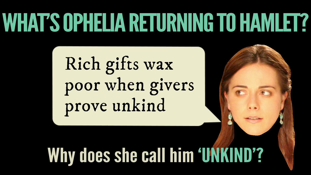 myShakespeare | Hamlet 3.1 Rich gifts wax poor when givers prove unkind ...