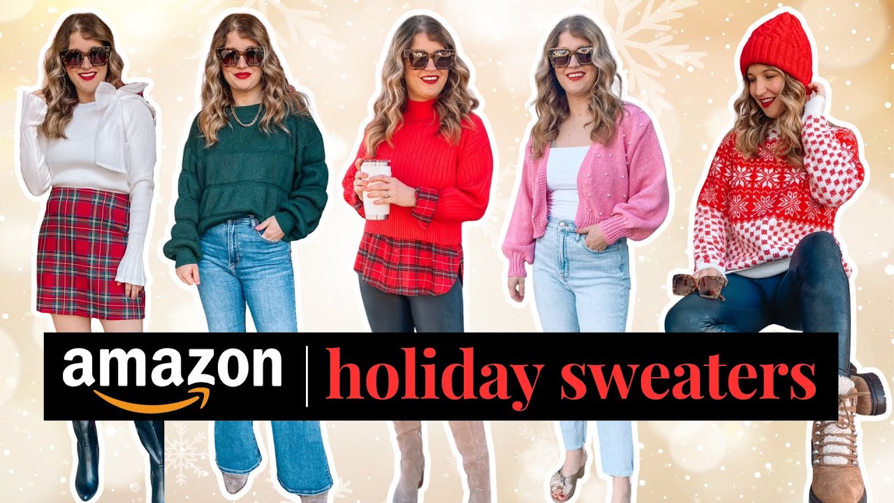 MUST-SEE Amazon Holiday Sweaters for the Season - YouTube
