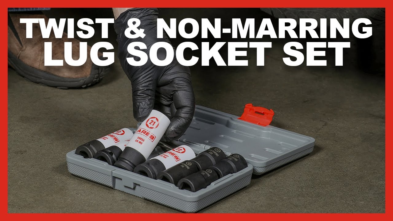 ARES Tool 🛞 59047 Twist and Non-Marring Lug Socket Set 🛞 Protect Alloy ...