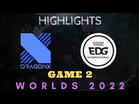 EDG vs DRX Highlights Game 2 | LoL World Championship 2022 Quarterfinals - YouTube