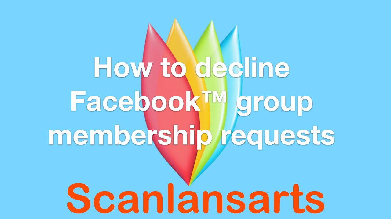 How to decline Facebook™ group membership with feedback. - YouTube