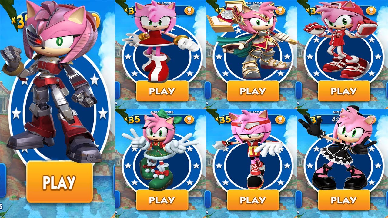 Sonic Forces vs Dash vs Sonic Speed Simulator Roblox - My All 7 Amy ...