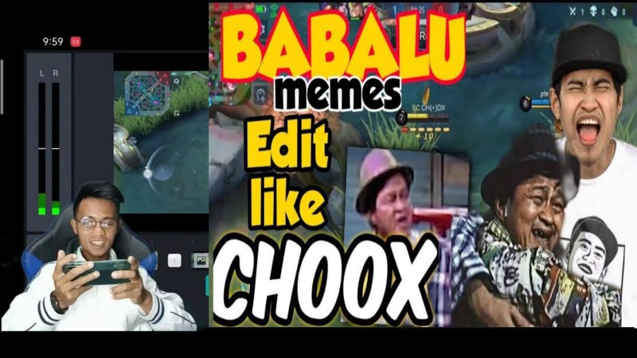 tutorial kong paano mag edit ng katulad ni #choox tv na may babalu ...