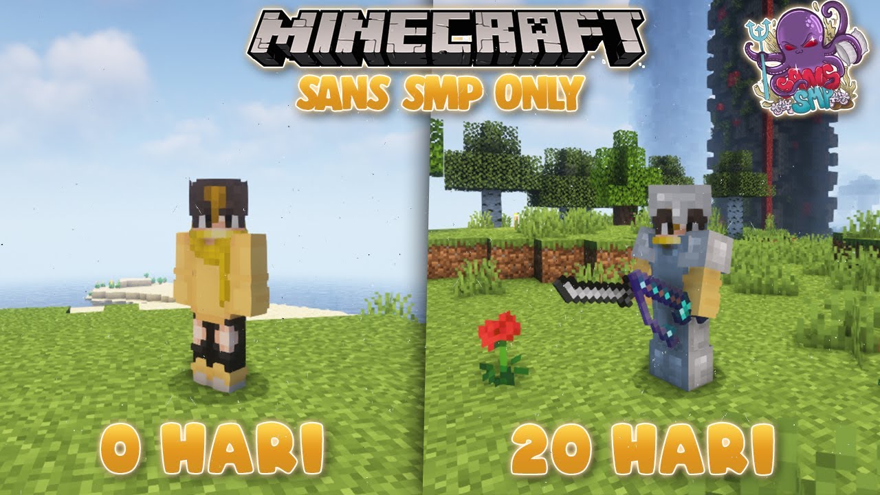 100 Hari di Minecraft Sans Smp S5 | Day 1 - 20 - YouTube