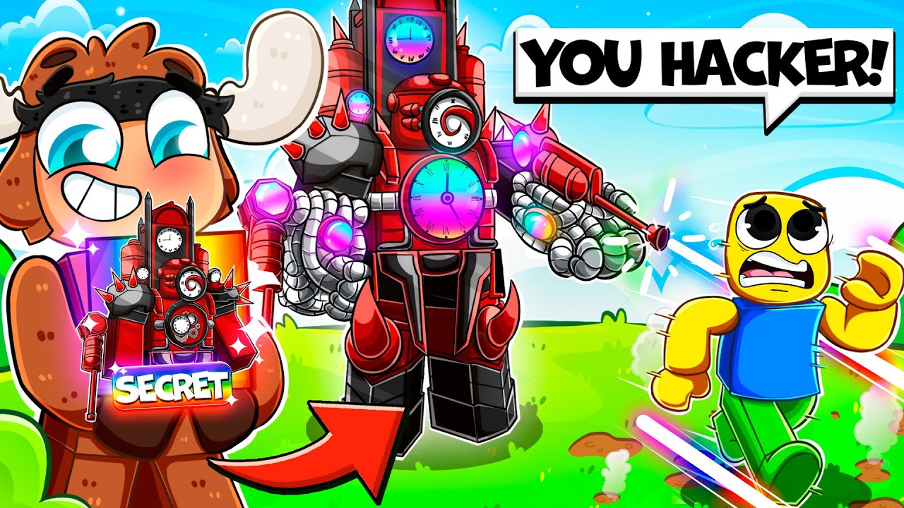 Unlocking the SECRET EVIL TITAN CLOCKMAN in Roblox Skibidi Toilet Tower ...