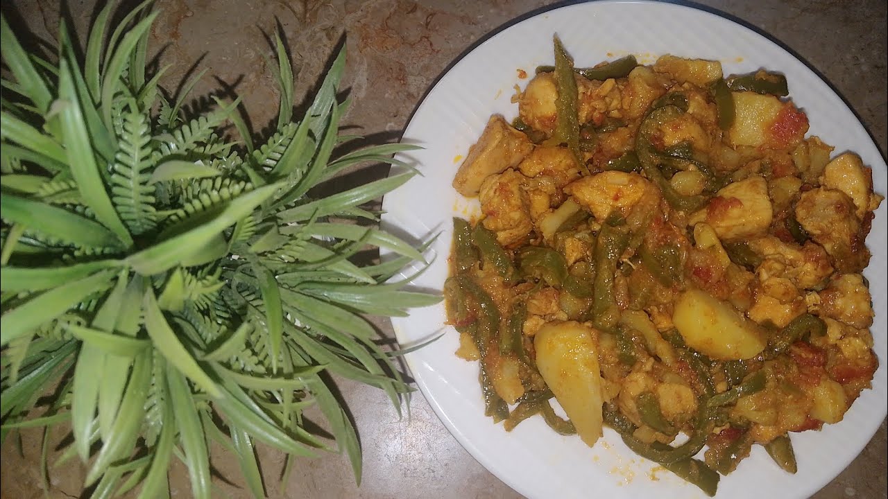 Shimla aloo chicken recipe very tasty and easy recipe my style 😋 - YouTube