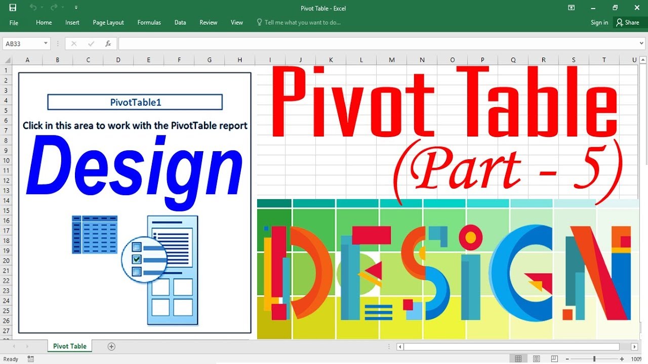 Excel magic trick 64 bangla - Pivot Table (Part 5) - Pivot Table Design ...