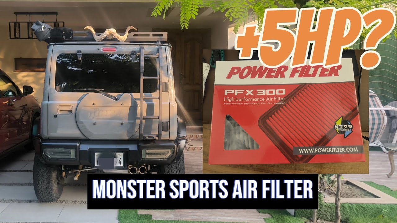 VLOG 11 - PFX 300 MONSTER SPORTS AIR FILTER JB64 JIMNY - YouTube