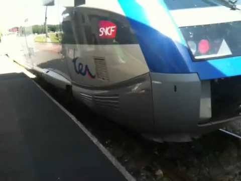 Arrivé d un TER pour Brives a Figeac