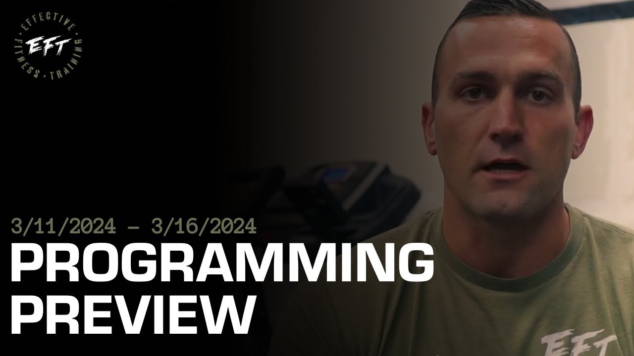 EFT Program Preview for the Upcoming Week 3/11/24-3/16/24 - YouTube