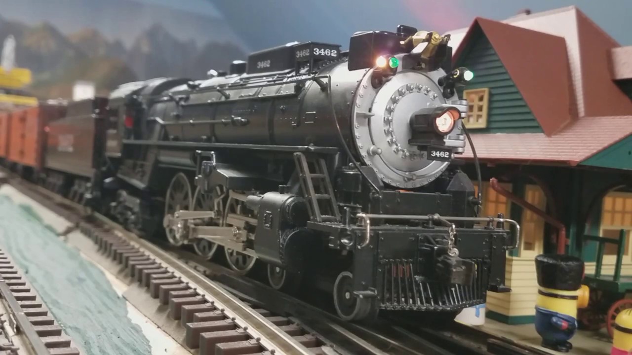 K-Line Santa Fe Hudson with TMCC/ Railsounds - YouTube
