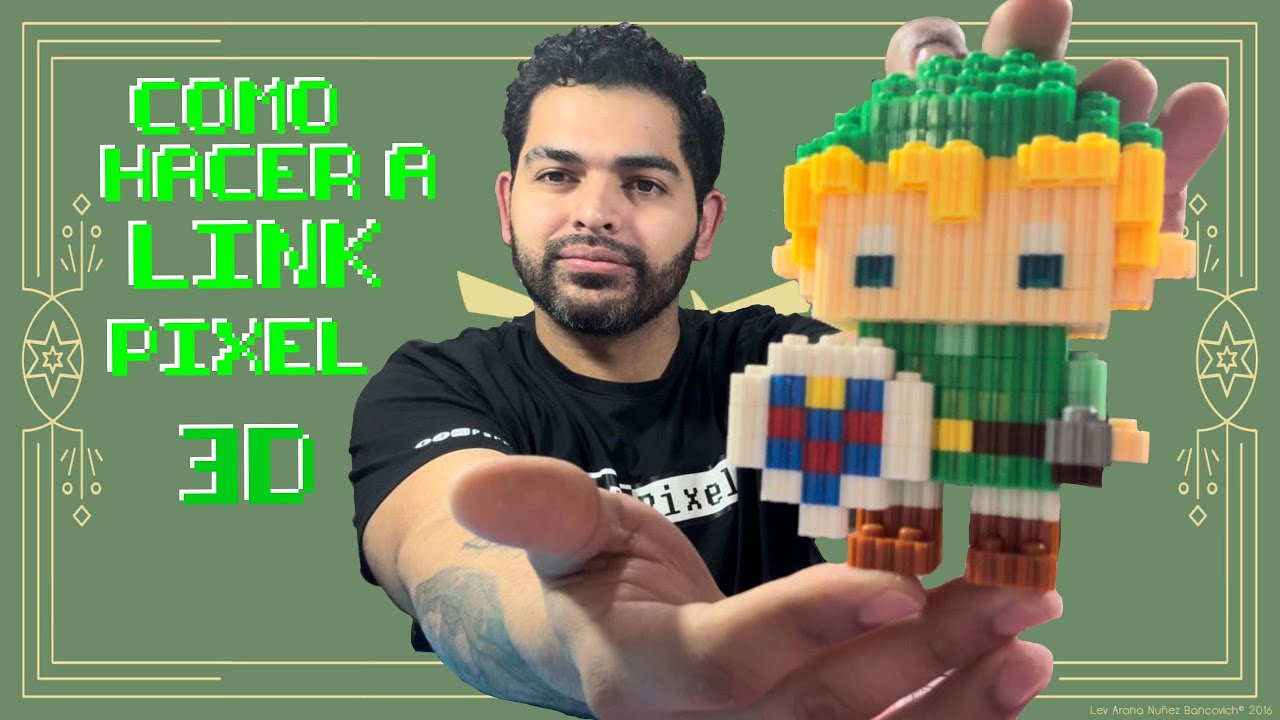 Como hacer a link pixel 3D | Zelda | Pixel Art | Pixelblock | Tutorial ...