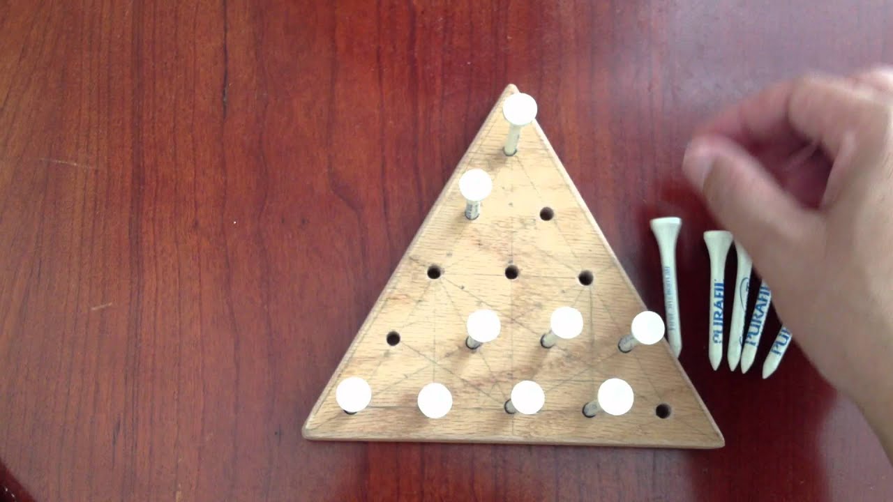 3 ways to play Cracker Barrel Peg Game - Bottom Pin Open - YouTube