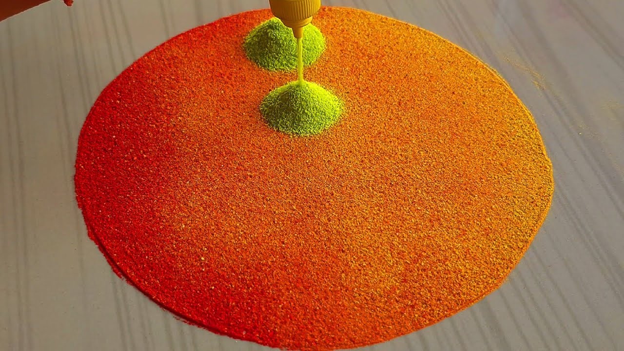 Sankranti rangoli designs with colors | Bhogi rangoli | Pongal | Lohri ...