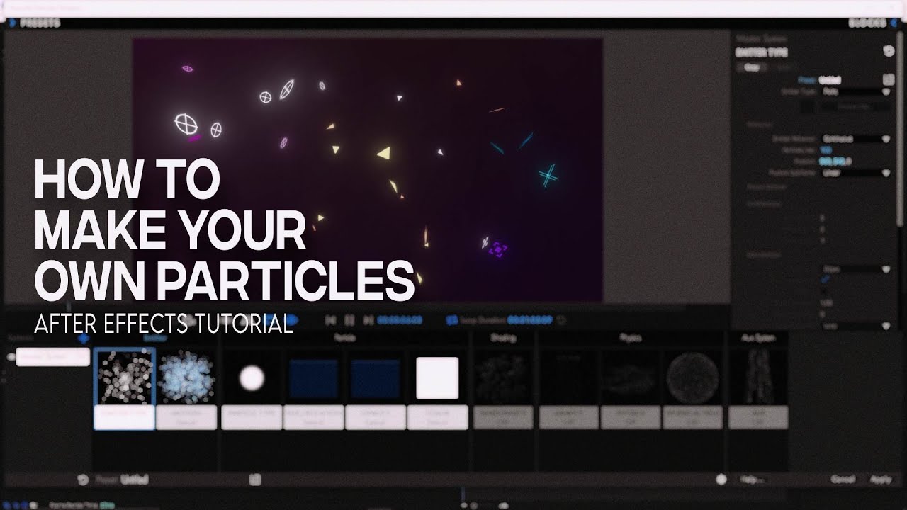 The Only Particle Tutorial Youll Ever Need Trapcode Particular After Effects Tutorial Youtube